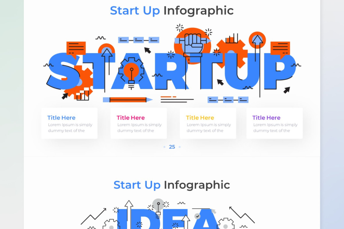 Start-Up PowerPoint Infographic Template | Nulivo Market